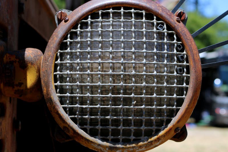 Close Up Image Of TD14 Diesel Tractor Headlight Stock Photo - Image of ...