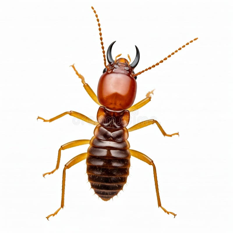 A Termite Isolated on a White Background Stock Illustration ...