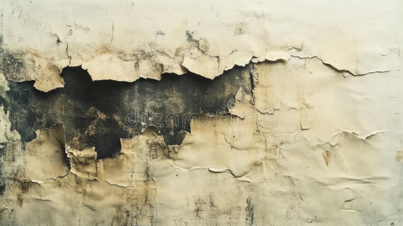 Textured Wall with Peeling Paint and Grunge Effect Background Stock ...