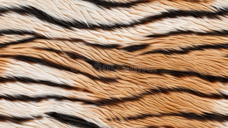A Close-up Image of a Tigers Fur with Black Stripes, Showcasing the ...