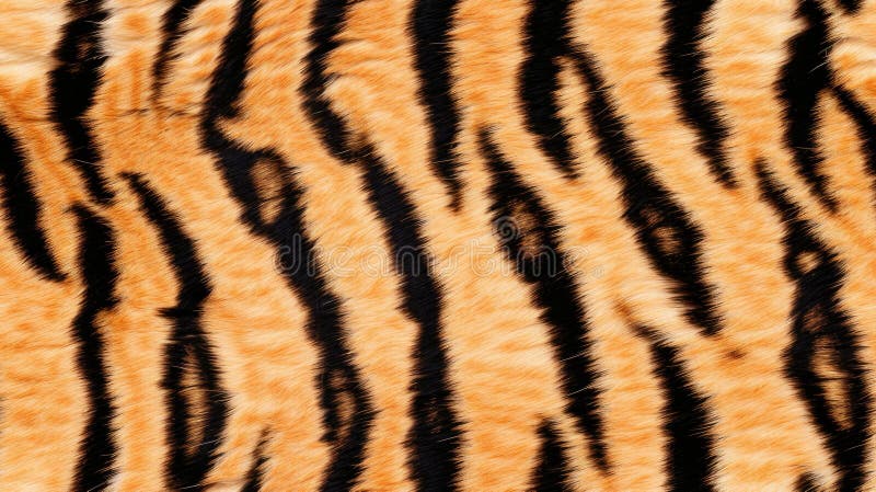 A Close-up Image of a Tigers Fur with Black Stripes, Showcasing the ...