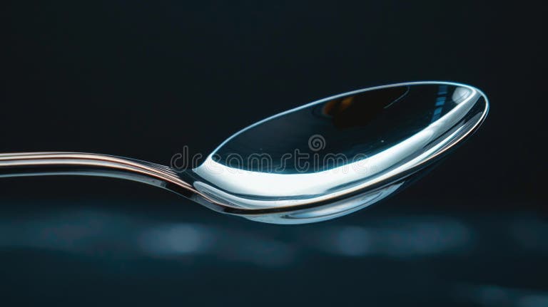A Close-up Image of Two Spoons Facing Each Other Stock Image - Image of ...