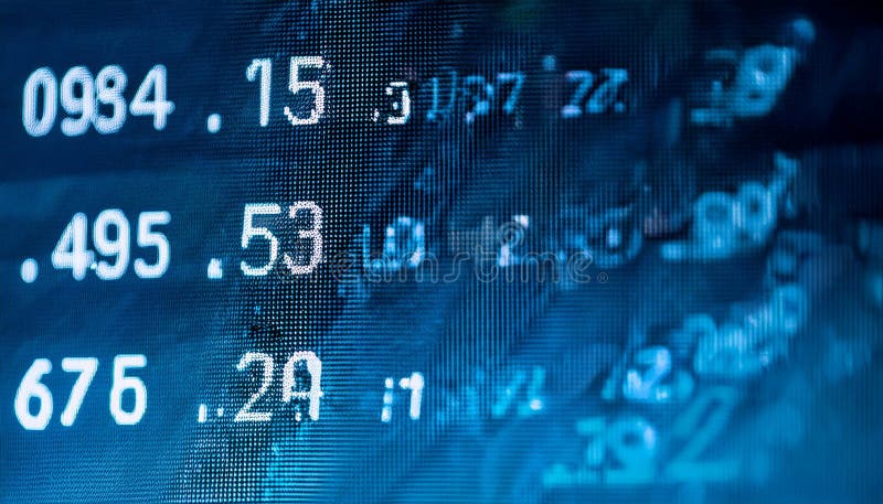 Various Numbers Displayed on a Digital Screen, Symbolizing Data ...