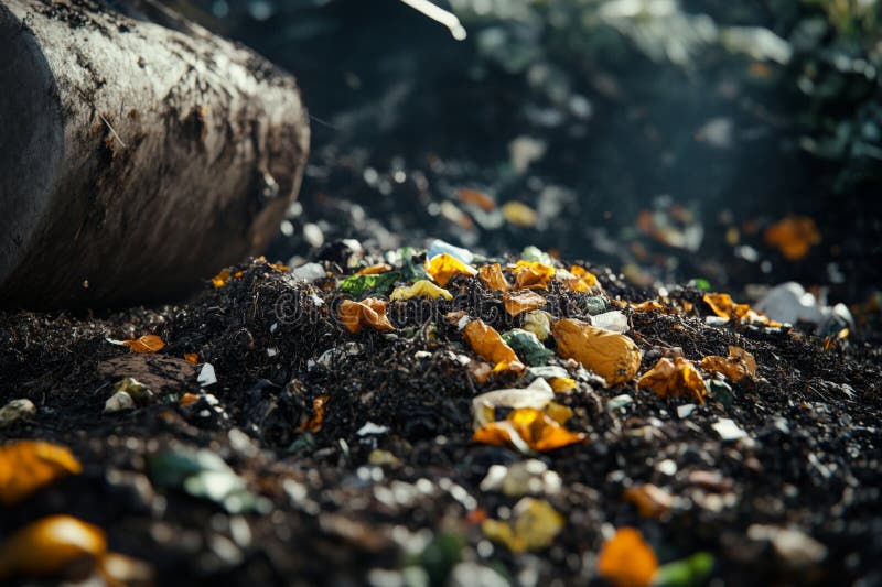 Sorting Organic Waste from Inorganic Waste Stock Illustration ...