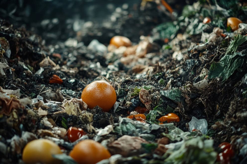 Sorting Organic Waste from Inorganic Waste Stock Illustration ...