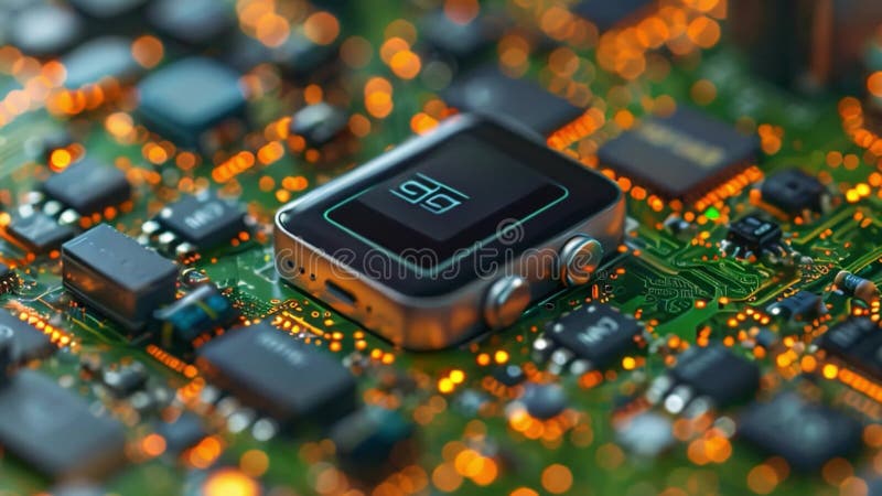 Wearable Biosensor on Circuit Board Stock Video - Video of board ...