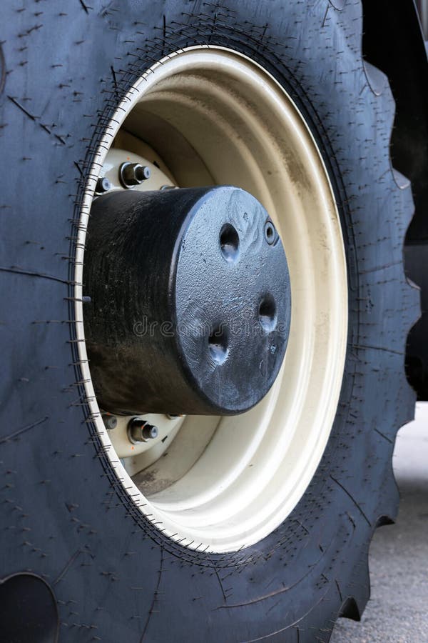 Close-up Image of a Wheel from a Tractor or Agricultural Machinery ...