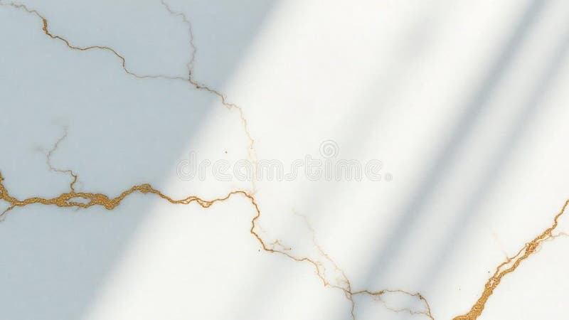 A Close-up Image of a White and Gold Marvel Surface with Natural ...