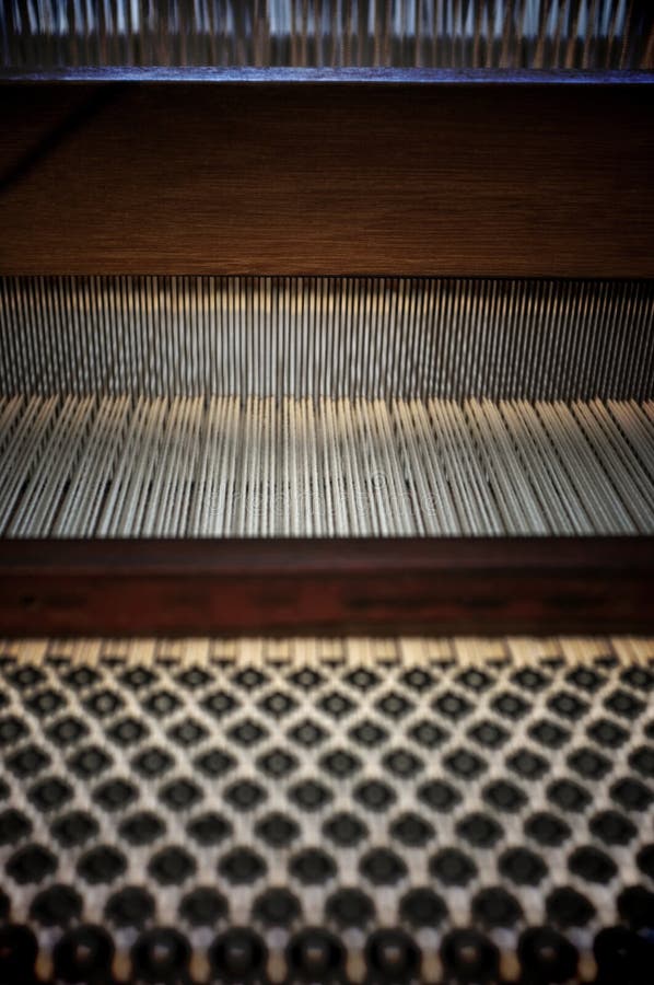 Close Up Important Tools Used in Weaving are Called Loom , Concept ...