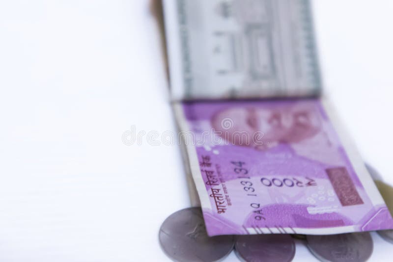 Close Up of Indian 500, 2000 Rupee Notes, Indian Currency Note Folded ...