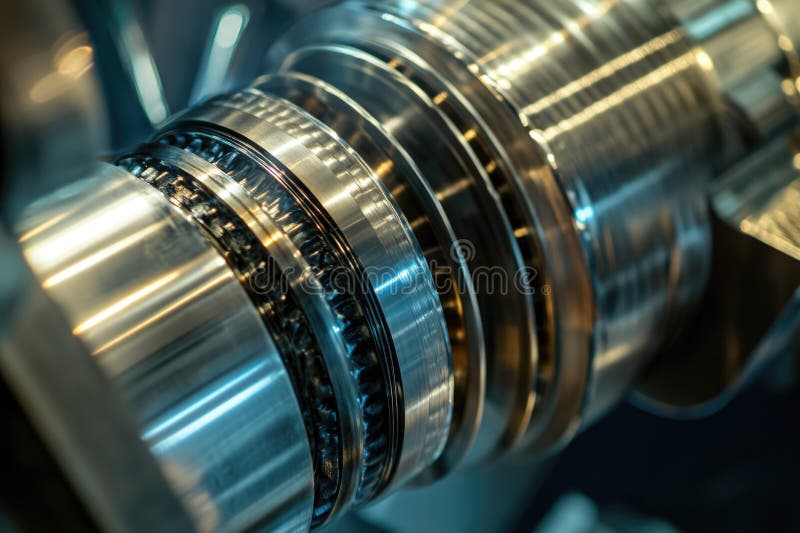 Close-up of Industrial Machinery with Metal Components, Ideal for ...