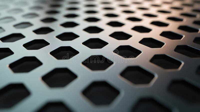 Industrial Perforated Metal Sheet with Hexagonal Holes Creating ...