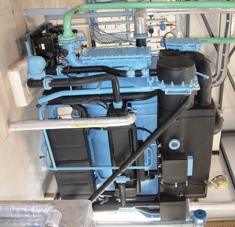 Close Up of Industry (Vapor Absorption) Machine at Stock Image - Image ...