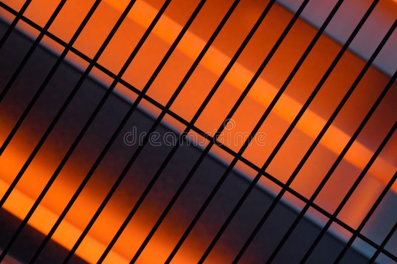 Close-up of an Infrared Heating Element, Home Heater Stock Image ...