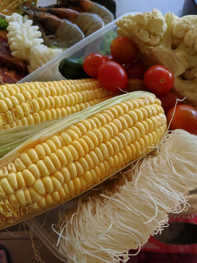 Close Up of Ingredient for Steam Boat Stock Image - Image of steam ...