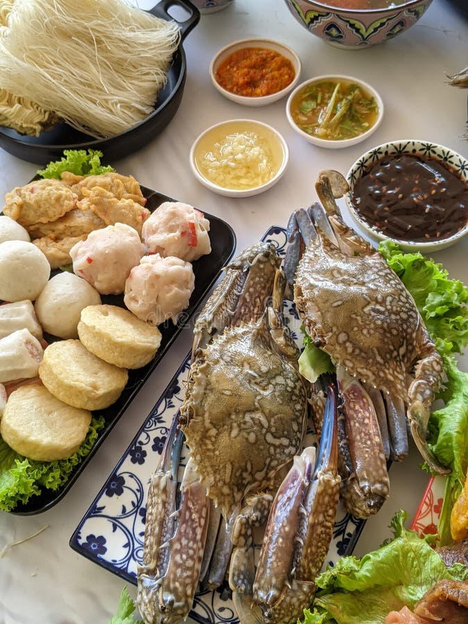 Close Up of Ingredient for Steam Boat Stock Photo - Image of ingredient ...