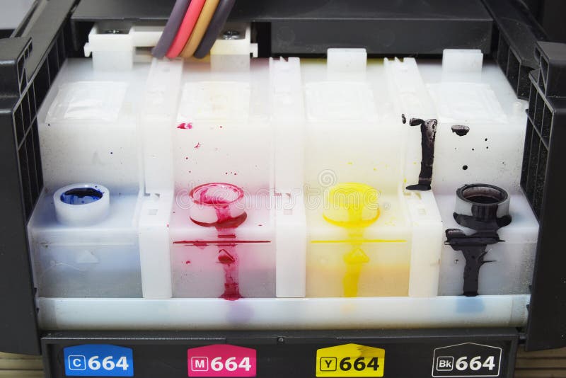 Close up of printer stock photo. Image of code, note - 14947436