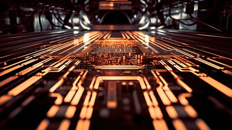 Close Up of the Inner Workings of a Computer, Motherboard, CPU and PC ...