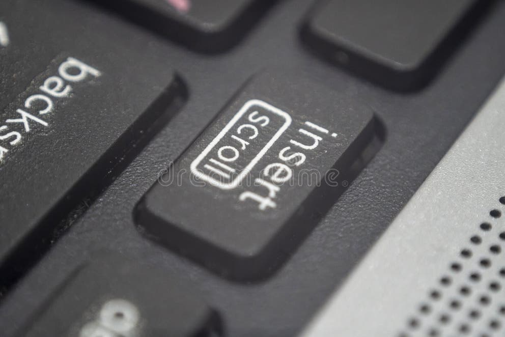 Close Up of the Insert Key on a Keyboard Stock Photo - Image of design ...