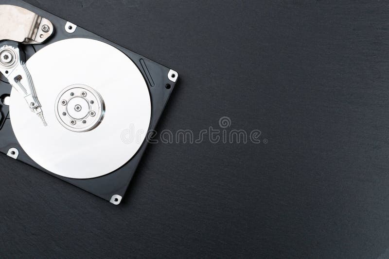 Close Up Inside of Computer Hard Disk Drive Stock Image - Image of ...