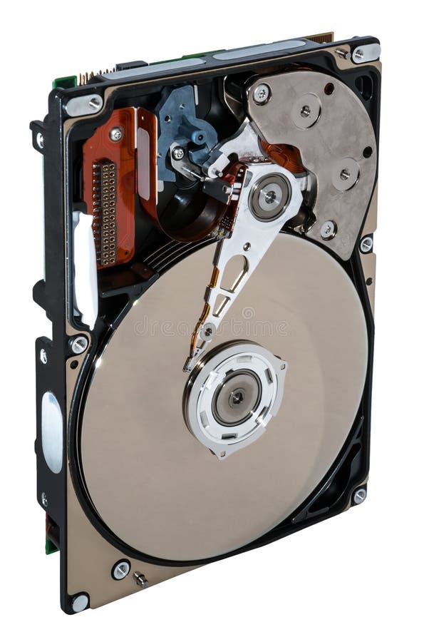 Close Up Inside of Computer Hard Disk Drive Stock Photo - Image of ...