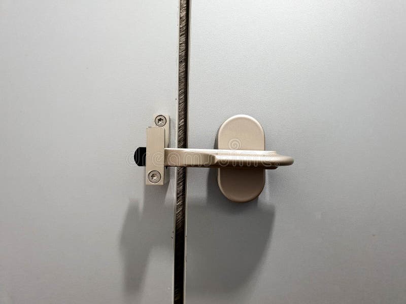 Close up inside door lock stock image. Image of design - 256572025