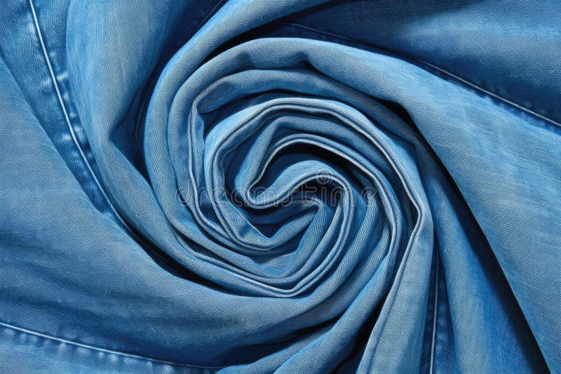 Close-up of Inside/out Denim Fabric Stock Photo - Image of clothing ...