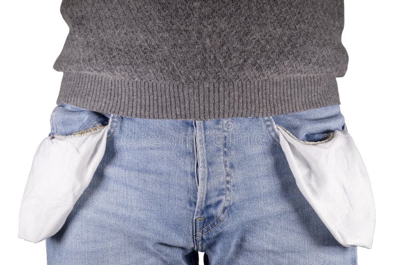Empty Pockets of a Poor Man Stock Photo - Image of pockets, poor: 164666822