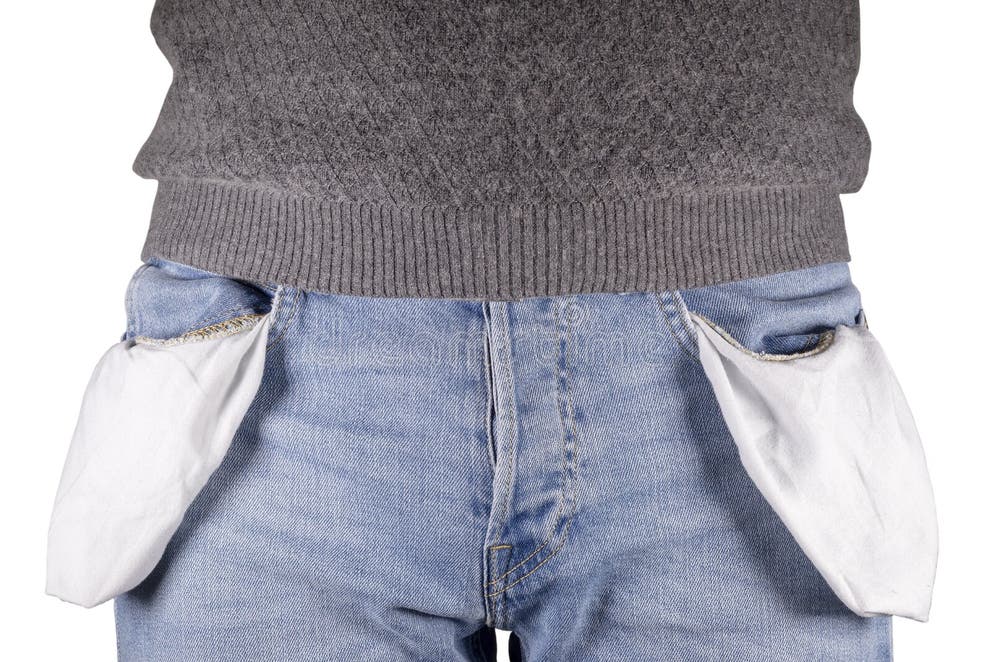 Empty Pockets of a Poor Man Stock Photo - Image of pockets, poor: 164666822