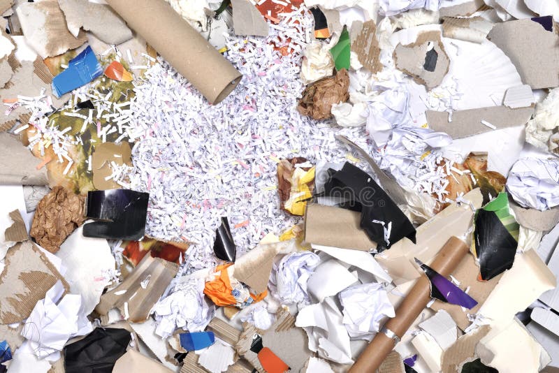 Of a Paper Recycling Container Stock Image - Image of close, inside ...