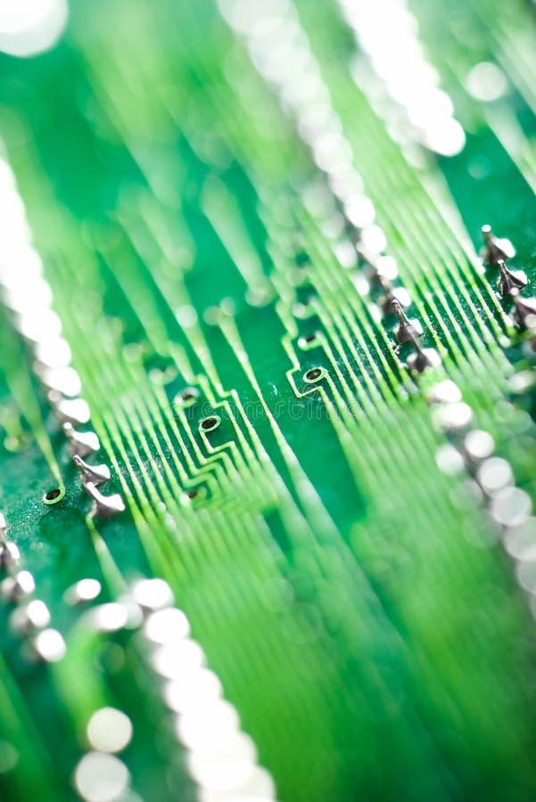 Close-up of a Integrated Circuit Stock Image - Image of integrated ...