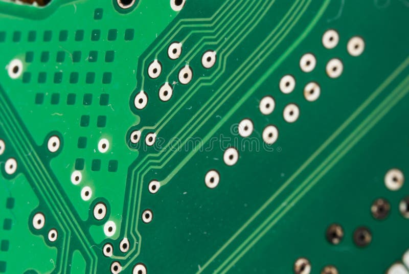 Close Up on a Integrated Circuit Technology Concept Stock Image - Image ...
