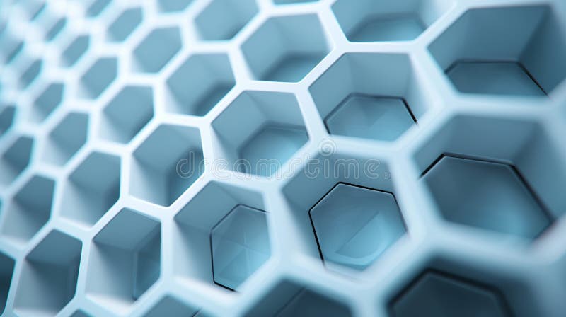 Close-up of Interconnected Hexagons Forming a Modern Medical and ...