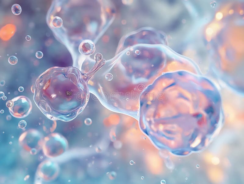 Abstract Microscopic Cellular Structure Stock Image - Image of zoom ...