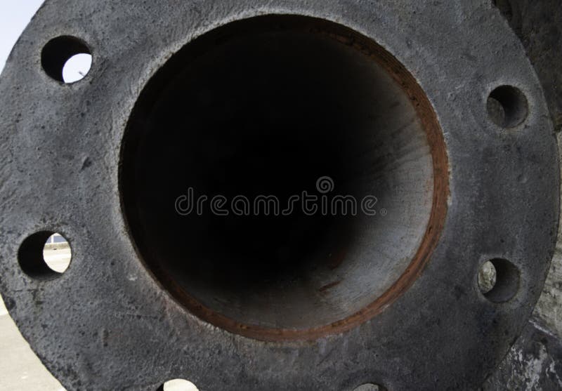 Front on View of a Pipe Flange Stock Photo - Image of front, large ...