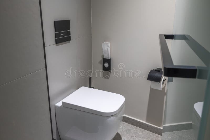 Close Up Interior View of Modern Bathroom. Stock Photo - Image of decor ...