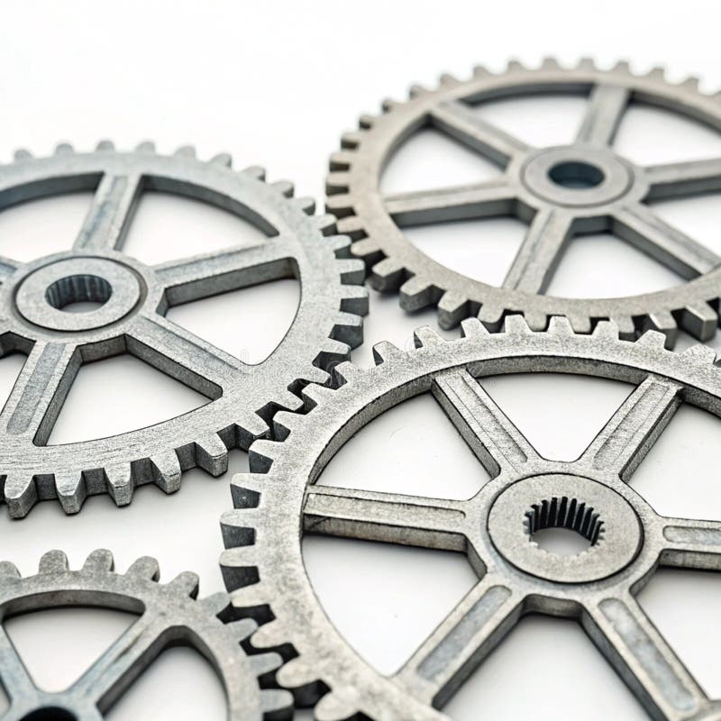 Interlocking Cogs Symbolizing Teamwork and Collaborationisolated on ...