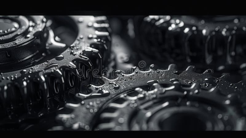 Close-up of Interlocking Gears or Cogs, Highlighting the Intricate ...