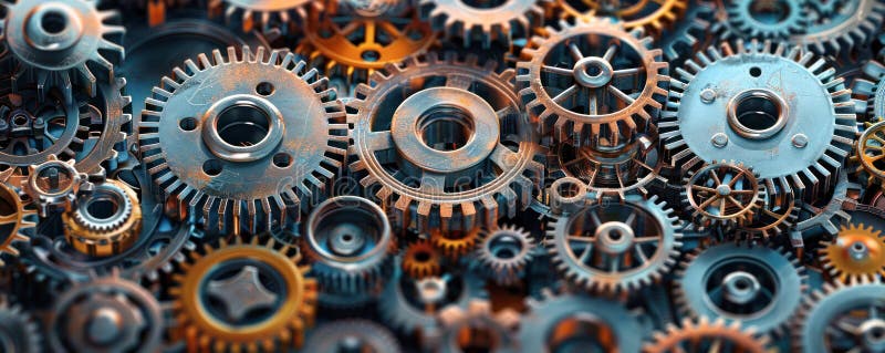 A Close-up of Interlocking Gears and Cogs, Symbolizing Teamwork ...