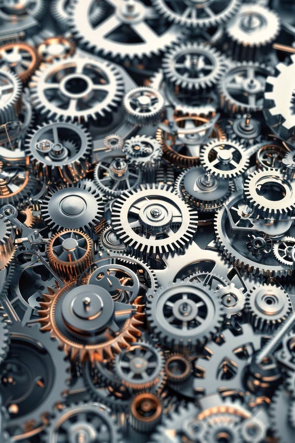 A Close-up of Interlocking Gears and Cogs, Symbolizing Teamwork ...