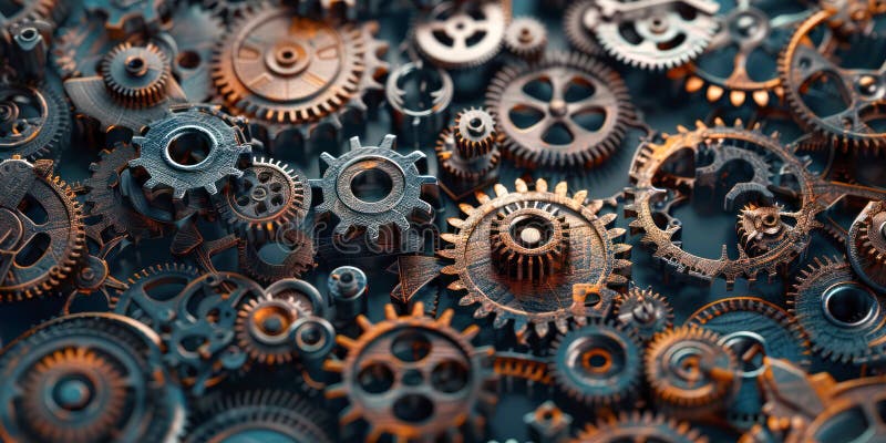 A Close-up of Interlocking Gears and Cogs, Symbolizing Teamwork ...