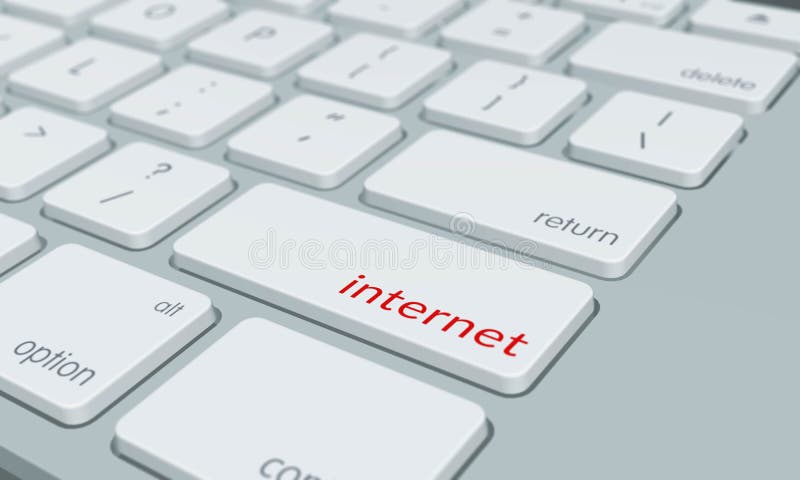Internet Keyboard stock illustration. Illustration of isolated - 42029