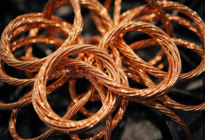 Intertwined Copper Wire Loops Stock Photos - Free & Royalty-Free Stock ...