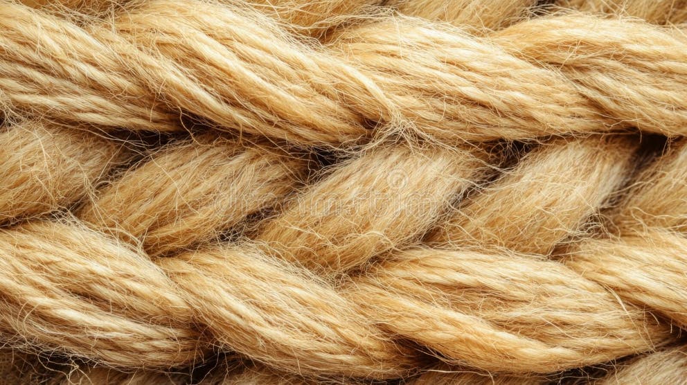 Close-up of Intertwined Light Brown Threads Stock Illustration ...