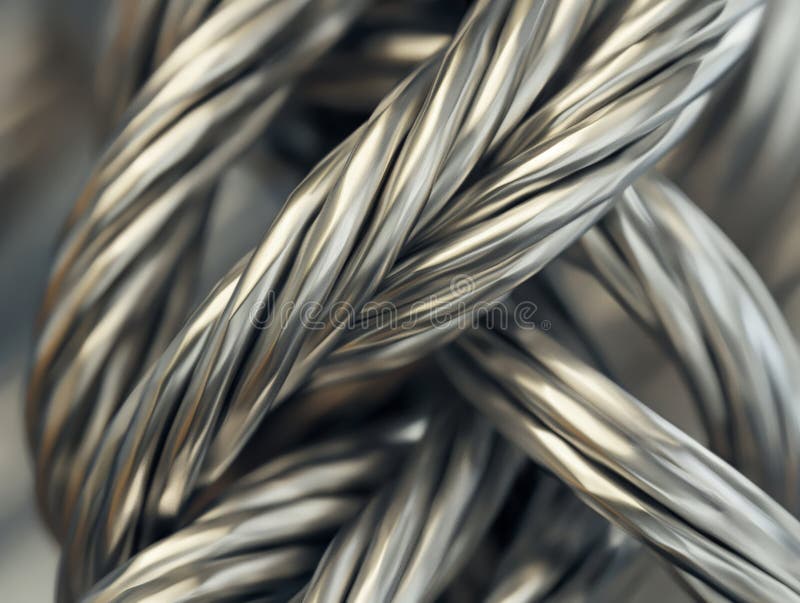 Twisted Metal Cables Abstract Stock Photo - Image of detail, industry ...
