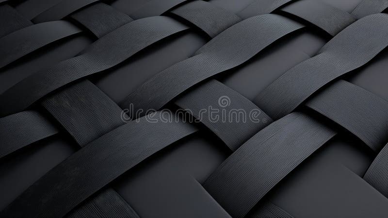 CloseUp of Intricate Black Woven Pattern on Smooth Surface Designed for ...