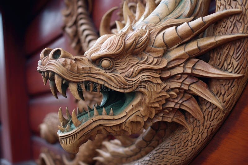 Close-up of Dragon S Face, with Its Eyes and Whiskers in Focus Stock ...