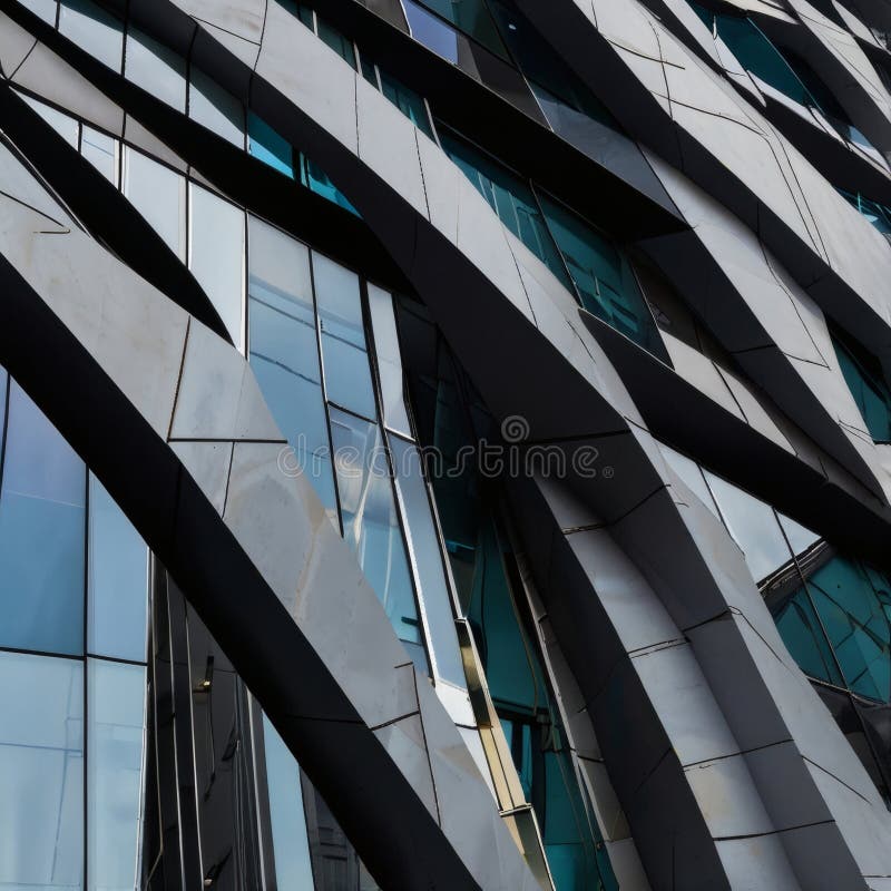 A Close-up of Intricate Modern Architecture Featuring Clean Lines and ...