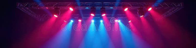 Close Up of Intricate Stage Lighting Truss System , Structure, Metal ...