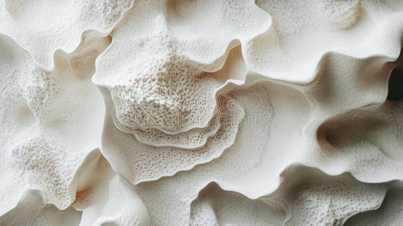 Close-up of Intricate White Coral Texture Resembling Abstract Natural ...